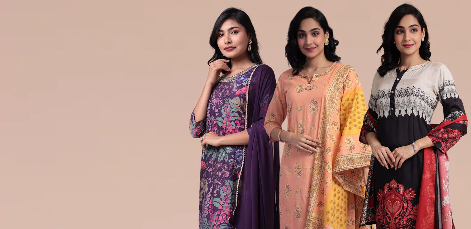Shop Straight Ethnic Wear Suits for Women At Zari Jaipur