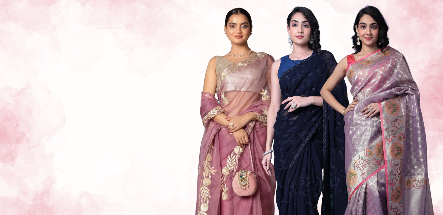 The Ultimate Guide to Choosing the Perfect Party Wear Saree from Zari ...
