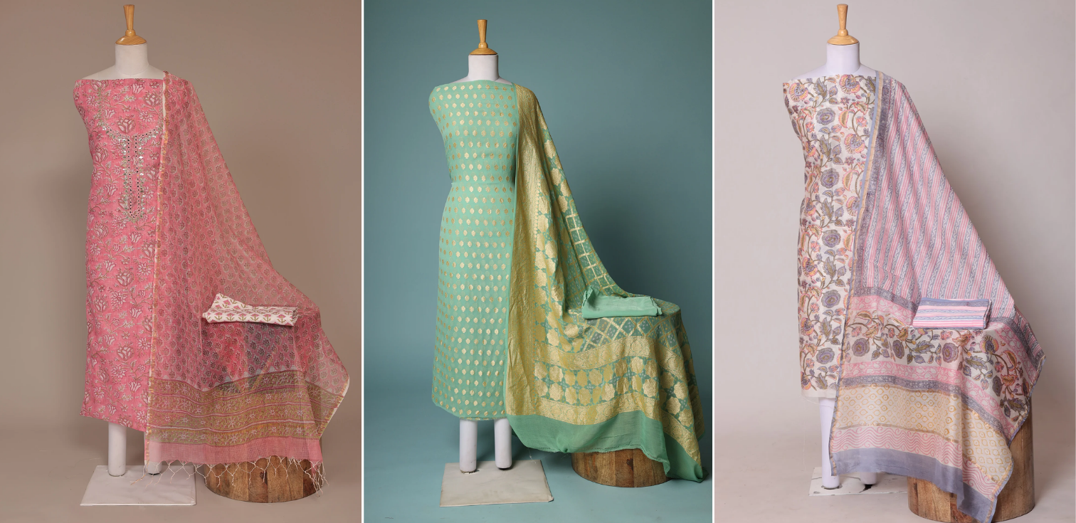 Shop Designer Unstitched Suit For This Wedding Season At Zari Jaipur